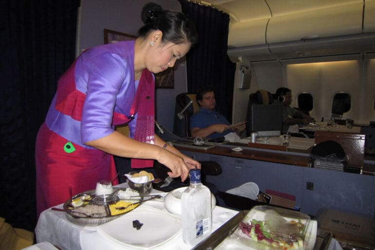 Thai Airways Royal First Class Review A340-600 Bangkok to Sydney