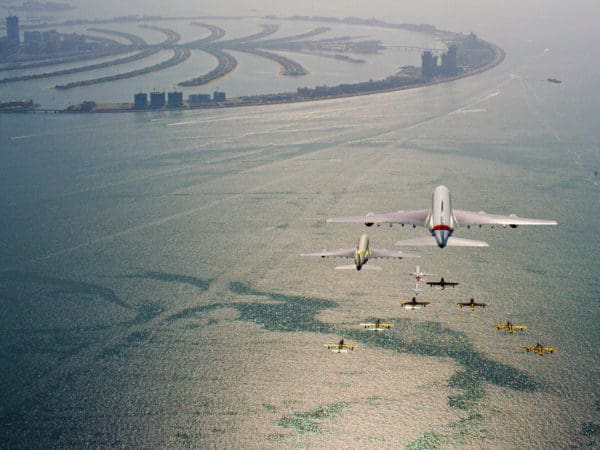 Airlines from UAE celebrate 47th National Day with formation flight ...