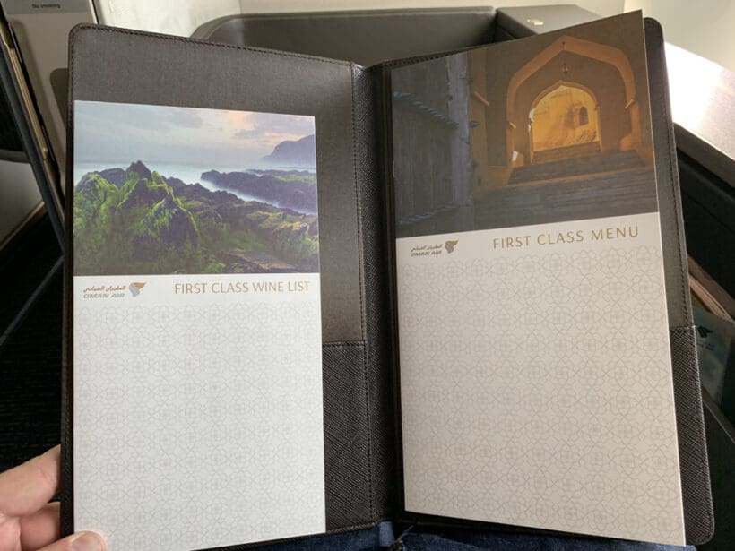 Review: Oman Air First Class B787-9 Muscat to London - SamChui.com