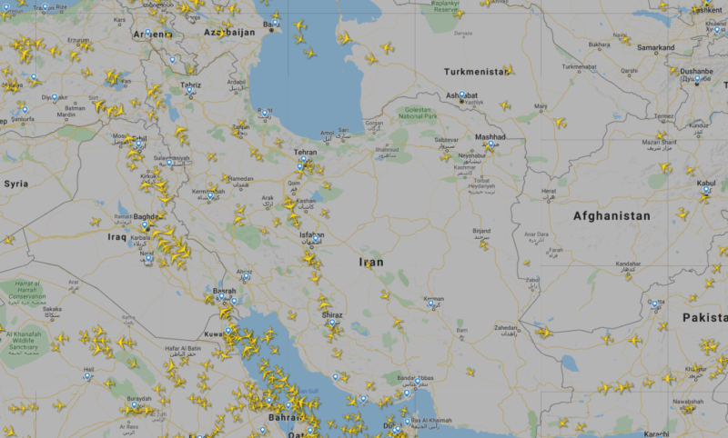 Airlines That Are Avoiding Iranian and Iraqi Airspace - SamChui.com