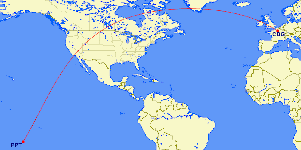 Air Tahiti Nui Operate World Longest Domestic Flight - SamChui.com