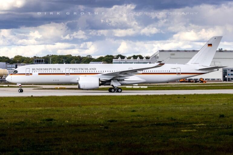 Luftwaffe Receives First Airbus ACJ350 XWB - SamChui.com
