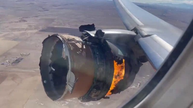 United B777 Engine Failure After Take-off From Denver