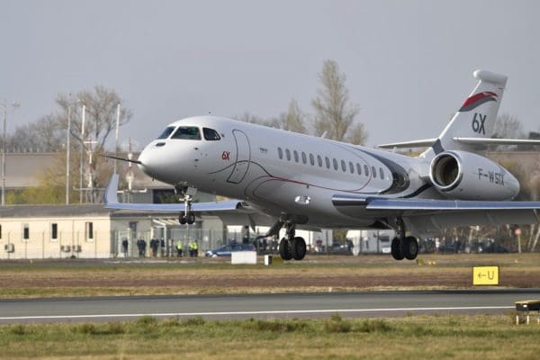 Dassault Aviation's Falcon 6X Completes Maiden Flight today
