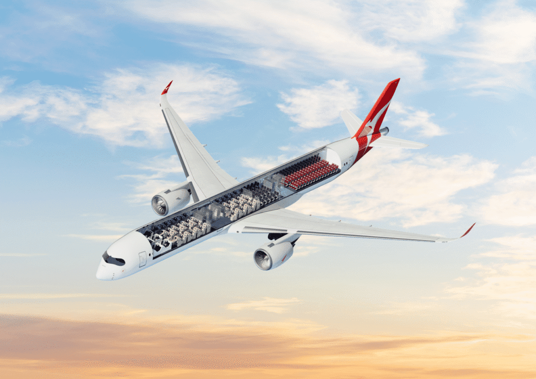 Qantas Unveils New Airbus A350 First and Business Class Cabin