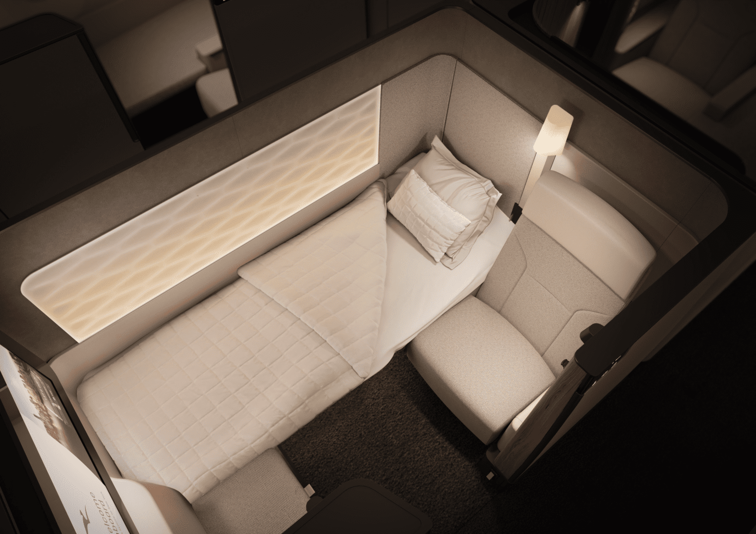 Qantas Unveils New Airbus A350 First and Business Class Cabin