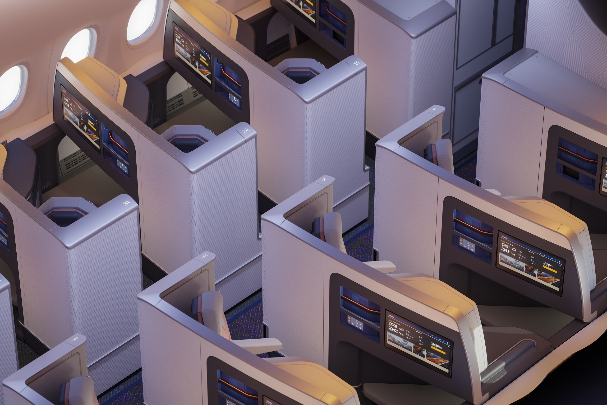 SAUDIA and flyDubai Unveil New Business Class Cabin