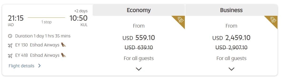 Etihad Airways Offering 20% Off on Flight Across Network