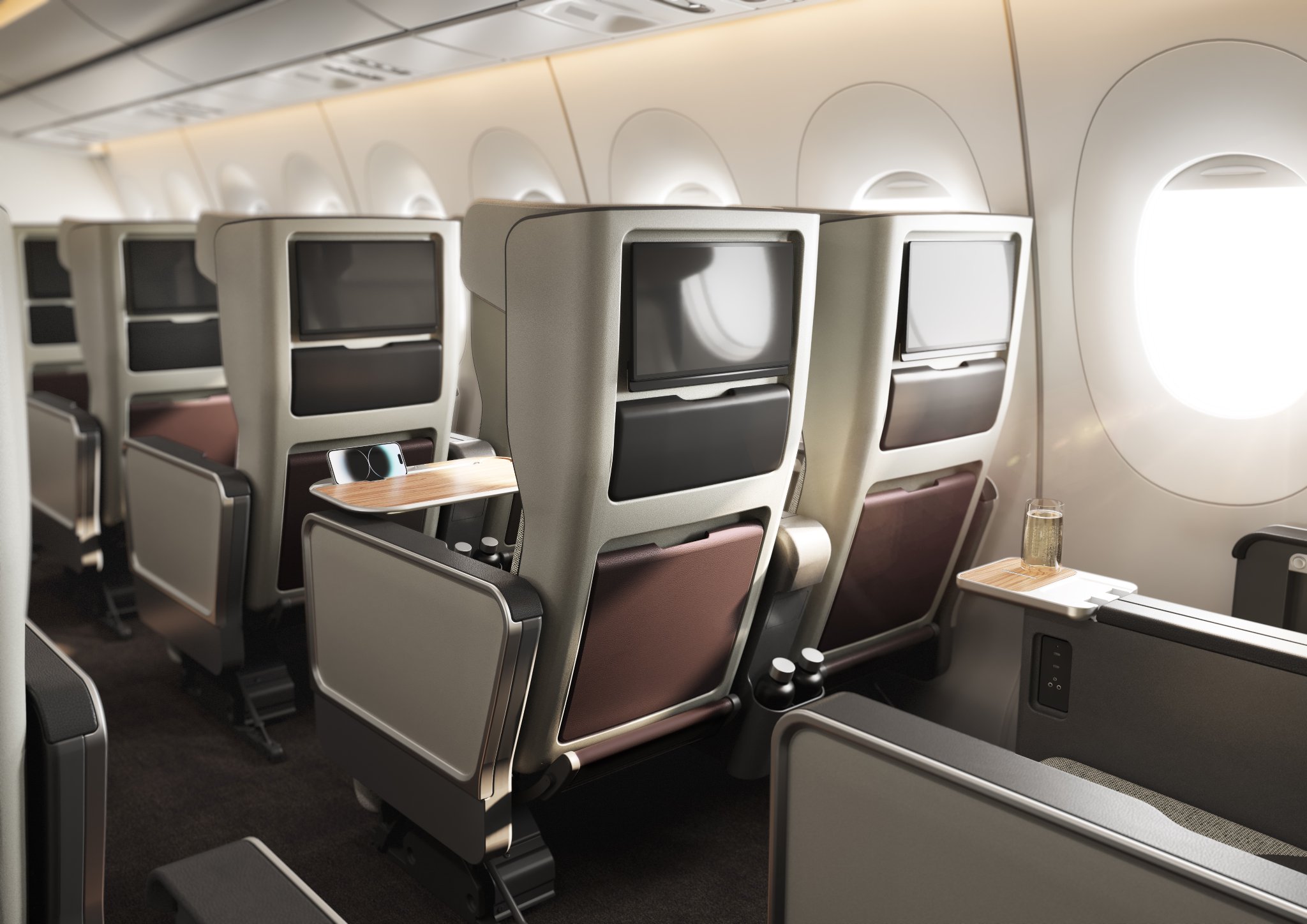 Qantas Unveils Entire Airbus A350 Cabin
