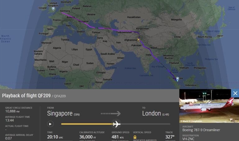 Airspace Closure in the Middle East + Flight Diversions