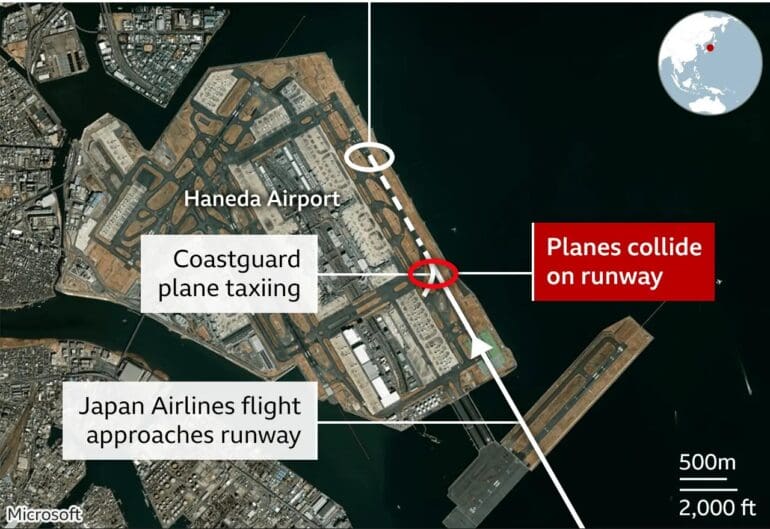 Update JAL516: Japan Coast Guard Aircraft Not Cleared for Takeoff