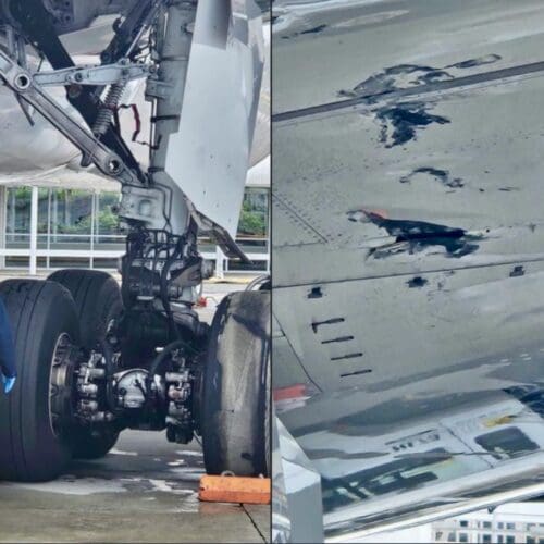 Incident: Qantas B787 Tire Blowout Damages Undercarriage