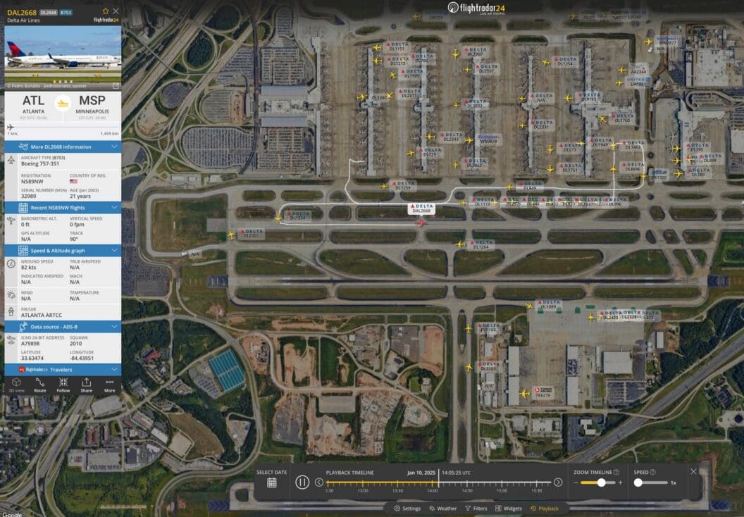 Delta Boeing 757 Evacuated in Atlanta After Aborted Takeoff
