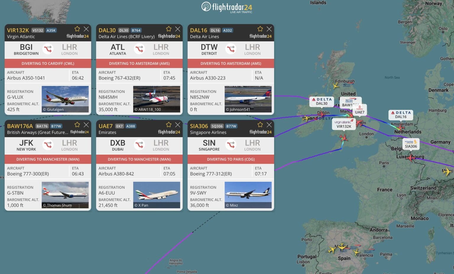 Flight Operations Resume at London Heathrow Airport