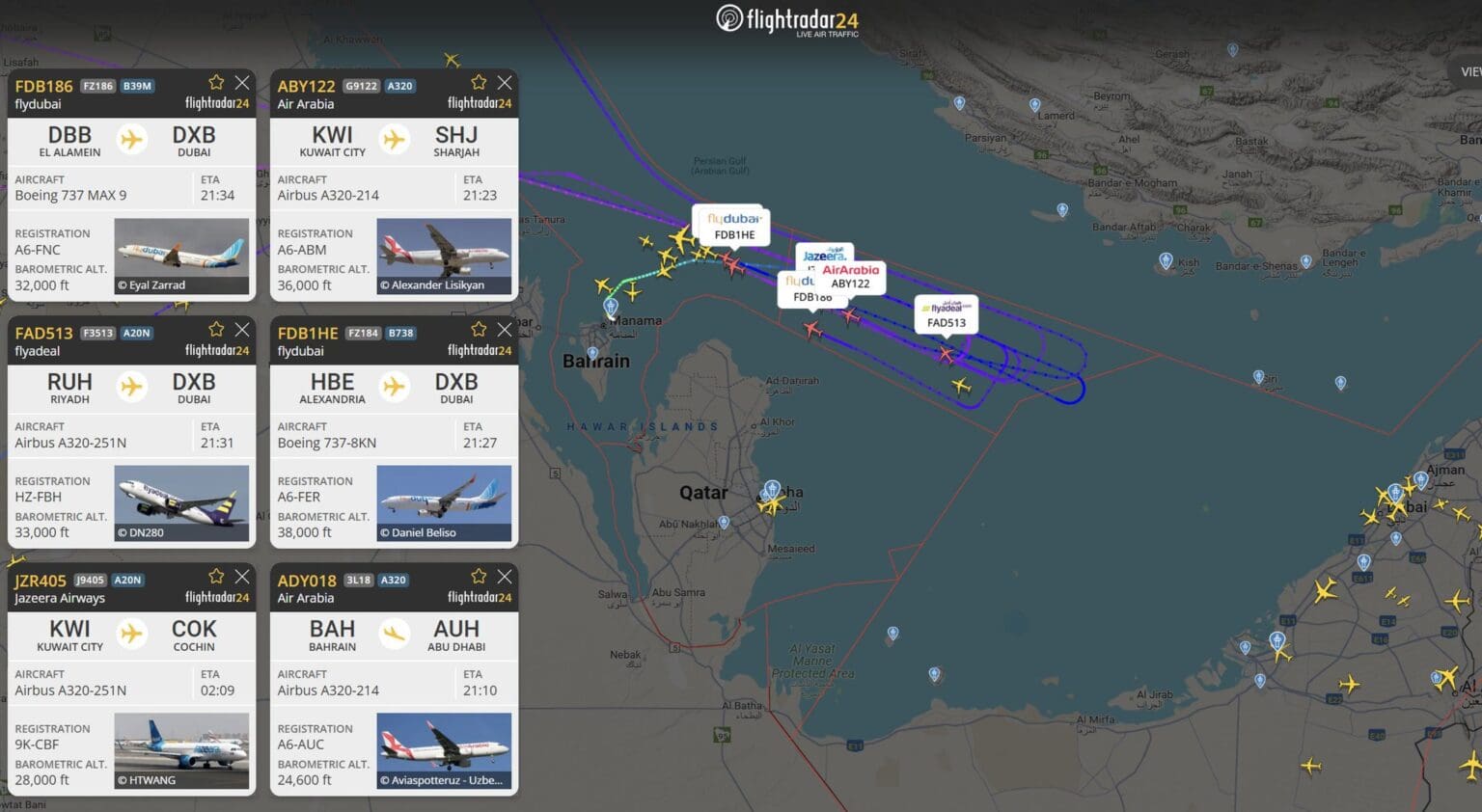 Gulf Airspace Closure Triggers Major Flight Diversions + Updates