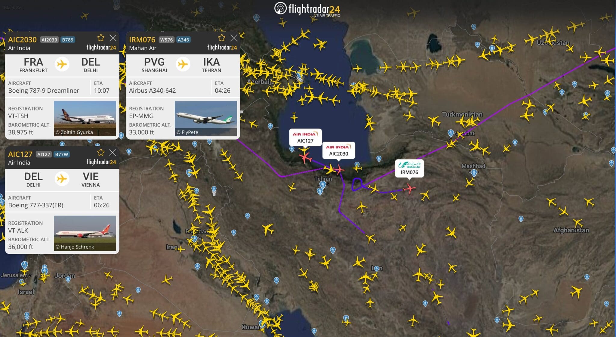 Major Flight Disruptions After Middle East Airspace Closure