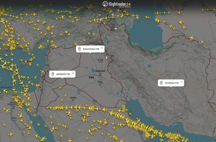 Major Flight Disruptions After Middle East Airspace Closure