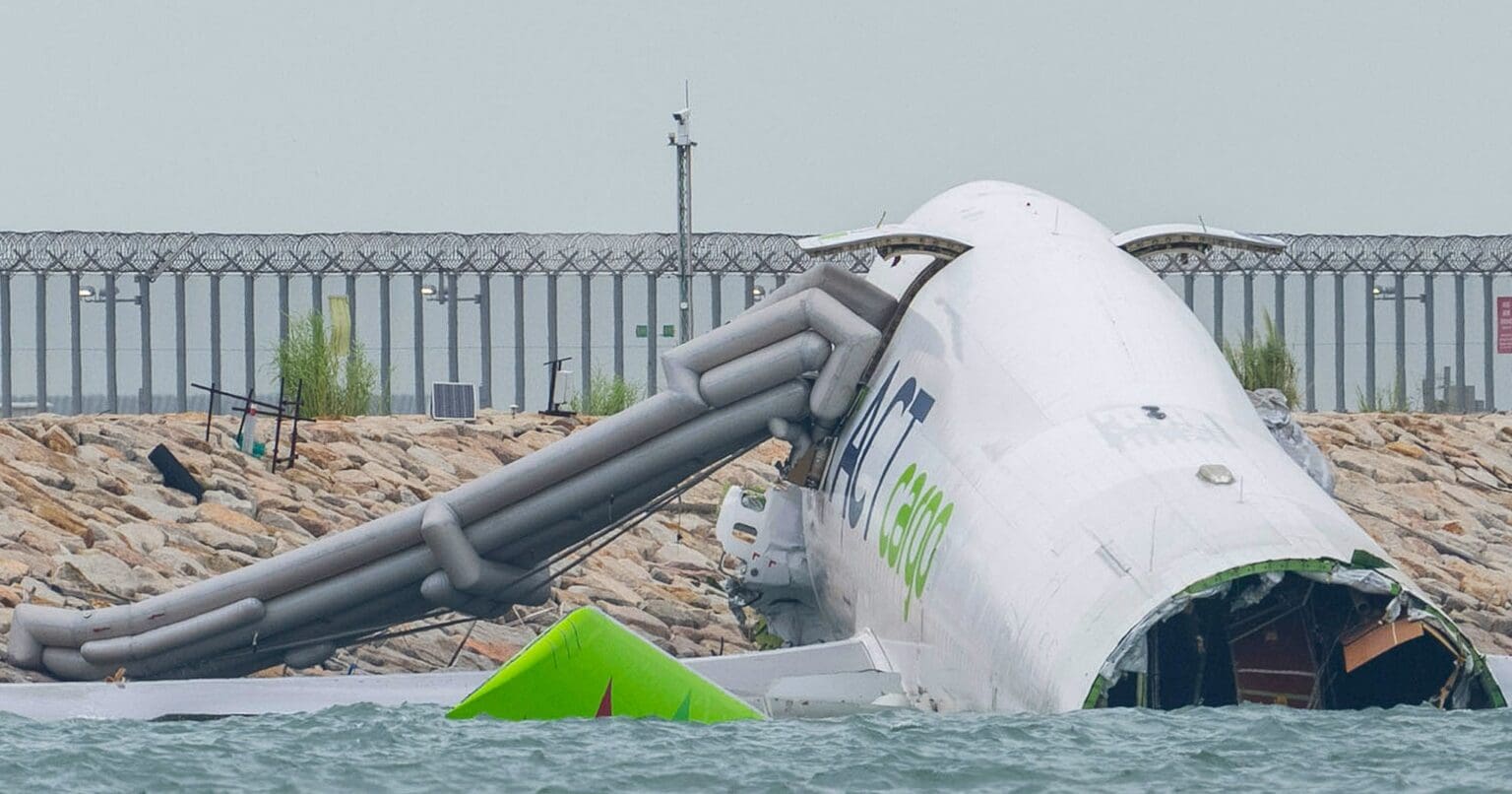 ACT Boeing 747 Freighter Crashes on Landing in Hong Kong